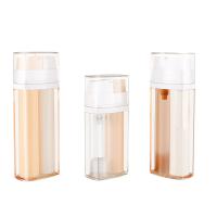 China 30ml (2 x 15ml) oval plastic dual chamber airless pump for sale