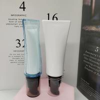 China Double layer Nozzle cream hose 30ml cosmetics hose PP packing aloe vera gel hose package customization for sale