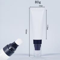 China 15ML / 80ML Custom brush head cosmetic hose PE  facial cleanser tube plastic package hose with brush for sale