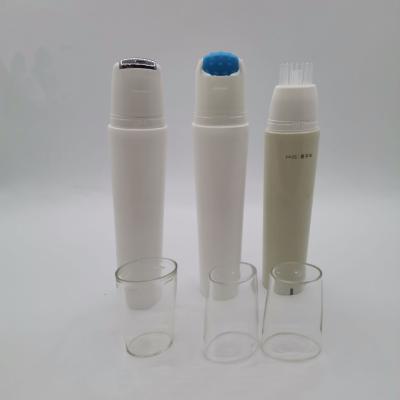 China 30mmPE hose with ball massage head Plastic hose stainless steel roller package material silicone brush for sale