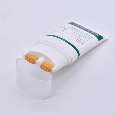 China 120ml Double roller massage hose/tube neck massage hose/tube roller massage head cosmetic neck cream hose for sale