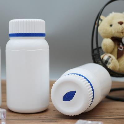 China 150g double color double cap calcium tablet bottle Seal 200ml health product bottle 250g ml capsule bottle HDPE bottle for sale