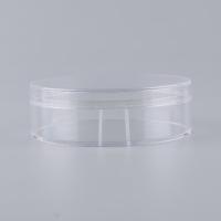 China PS cosmetic packaging bottle 25g transparent cream sample jar trial box bottle for sale