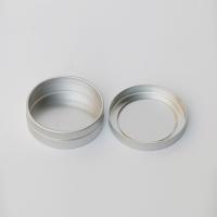 China 10g 50g No screw thread silver aluminum box makeup incense lip gloss aluminum box canned candle paste aluminum can for sale