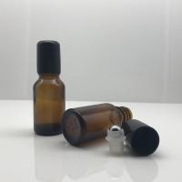 China 15ML Brown essential oil bottle medicated oil bottle massage oil bottle roller glass bottle for sale