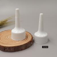 China 24/410 Plastic pointed mouth cap plastic dropper cap white dropper tip cap for sale