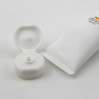 China Cream White Facial Cleanser Plastic 100ML Soft Tube Cosmetic Empty Packaging Hose With Flip Top Cap for sale