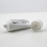 China Cream White Facial Cleanser Plastic 100ML Soft Tube Cosmetic Empty Packaging Hose With Flip Top Cap for sale