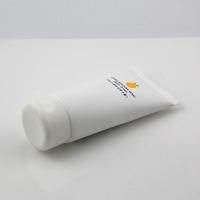 China Cream White Facial Cleanser Plastic 100ML Soft Tube Cosmetic Empty Packaging Hose With Flip Top Cap for sale