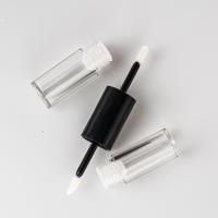 China 4ml*2 Double Sided Lip Gloss Tube 2022 Private Label Lip Glaze Tubes 8ml Clear Double End Lip Gloss Tubes With Brush for sale