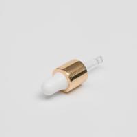 China 13/415 20/410 24/410 gold silver black aluminum press button glass dropper for sale