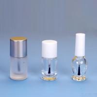 China 10ML Round square glass nail polish bottles black clear nail gel polish bottle，Lightproof Nail Polish Glass Bottle for sale