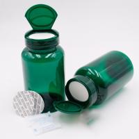 China BPA free 80ml 120ml 150ml PET Plastic Pill Capsule Bottle Health Care Bottle with flip cap for sale