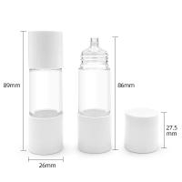 China 10ml 15ml eyes cream airless moiturizer essence lotion dropper bottles for sale