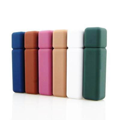 China 5ML Hot Sale Empty Luxury Rubber Paint Soft Touch Square Plastic Lipgloss / Lipstick/ eyelashes Packaging Tube Lip Gloss for sale