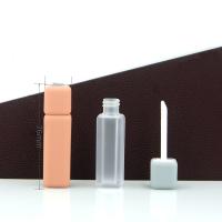 China 5ML Hot Sale Empty Luxury Rubber Paint Soft Touch Square Plastic Lipgloss / Lipstick/ eyelashes Packaging Tube Lip Gloss for sale