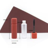 China 5ML Hot Sale Empty Luxury Rubber Paint Soft Touch Square Plastic Lipgloss / Lipstick/ eyelashes Packaging Tube Lip Gloss for sale