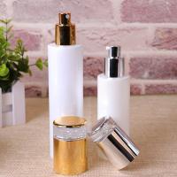 China Cosmetic packaging set with electroplate silver pump/silver cap,20ml-100ml lotion bottle and Spray bottle, cream Jar for sale
