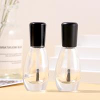 China ,15ml Transparent Nail Polish Bottle Customized Scrub Shading Nail Art Bottle with Brush for sale