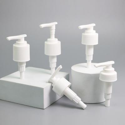 China 24/410 24/415 28/400 28/410 28/415 white plastic lotion pump rotary switch thread emulsion pump press duck-bill pump for sale