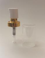 China 20mm Anodized Aluminum Bayonet Lotion Pump Gold/Silver Plastic Cover for sale
