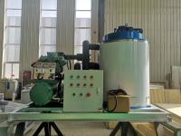 China Ecoice Industrial Automatic Quick Freezing 5 Ton Water Cooling Flake Ice Machine Ice Plant for  Fishery Industry Seafood Preservation for sale
