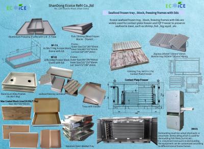 China Food Grade Rectangular Aluminum Seafood Frozen Storage Box Container Freezing Tray with Lids for sale