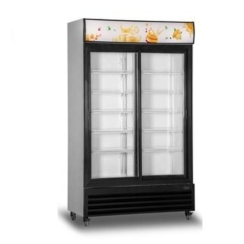 China Supermarket commercial upright glass door beverage display cooler for sale