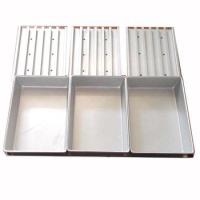 China Customized rectangle aluminum alloy trays with lid or cover for sale