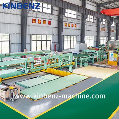 China Automatic Stacker Coil Cutting Machine Flying Shear Cut To Length Line for sale