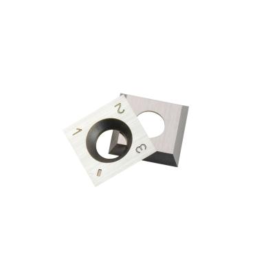 China 13.8mm X 13.8mm X 2.5mm Square Replacement Turnover Tungsten Carbide Insert  Suitable For FELDER, Hammer, FORMAT-4 for sale