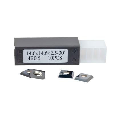 China 14.6x14.6x2.5MM Indexable Carbide Inserts 150 Radius 0.5R Corners Carbide Wood Cutter for sale
