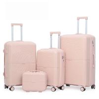 China Soft Handle 28 Inch Expandable PP Suitcase 360 Spinner Wheel Luggage with Anti-Burst Zipper and Aluminum Trolley for sale