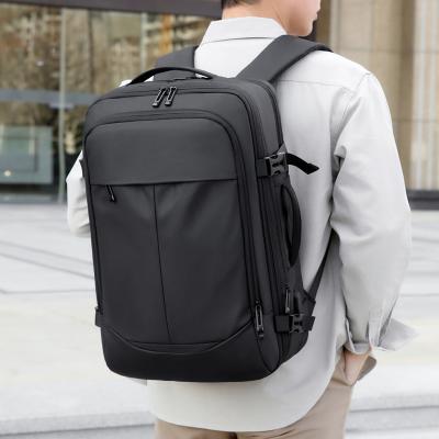 China Customizable Logo Stylish Black Anti-Theft Waterproof Lightweight Laptop Backpack with USB Solar Panel Capacity 20-39 Litre for sale