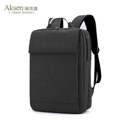 China Unisex Oxford Cloth Backpack with Flap Front Pocket Multi-Compartment Laptop Backpacks and Aluminum Handle for sale