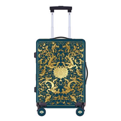 China Chinese Palace-Style Ornate Carry-On Suitcase for sale