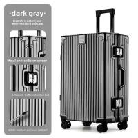 China TSA Lock Durable Large 360° Spinner Wheels Luxury Aluminum Frame Travel Suitcase for Business Fashionable Holiday Travel for sale