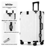 China TSA Lock Durable Large 360° Spinner Wheels Luxury Aluminum Frame Travel Suitcase for Business Fashionable Holiday Travel for sale