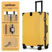China TSA Lock Durable Large 360° Spinner Wheels Luxury Aluminum Frame Travel Suitcase for Business Fashionable Holiday Travel for sale
