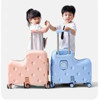 China Multifunctional Kids Ride-on Suitcase with Ergonomic Seat Design and Smooth Spinner Wheels for Toddler Travel Luggage Sets for sale