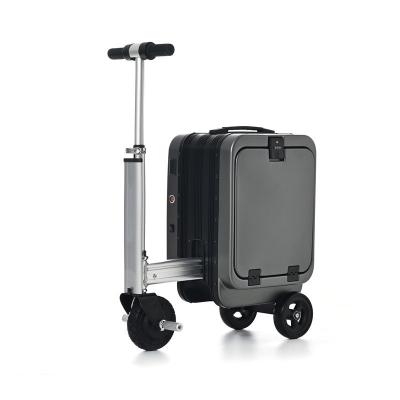 China 20-Inch Multifunctional Trolley Suitcase Spinner Caster Front Opening Boarding Code Suitcase in Silver/Pink/Orange/Gray for sale