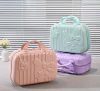 China Main Material ABS Portable Makeup Storage Box with Mirror Cosmetic Case for Girls Women Feature Light Weight Daily Life for sale