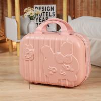 China Main Material ABS Portable Makeup Storage Box with Mirror Cosmetic Case for Girls Women Feature Light Weight Daily Life for sale