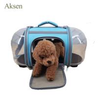 China Foldable Breathable Pet Carrier Transparent Pet Box Transport Dog Bag for Eco-friendly and Traveling Pets for sale