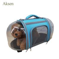 China Foldable Breathable Pet Carrier Transparent Pet Box Transport Dog Bag for Eco-friendly and Traveling Pets for sale
