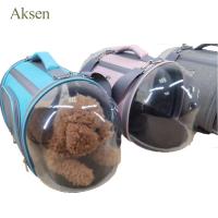 China Foldable Breathable Pet Carrier Transparent Pet Box Transport Dog Bag for Eco-friendly and Traveling Pets for sale