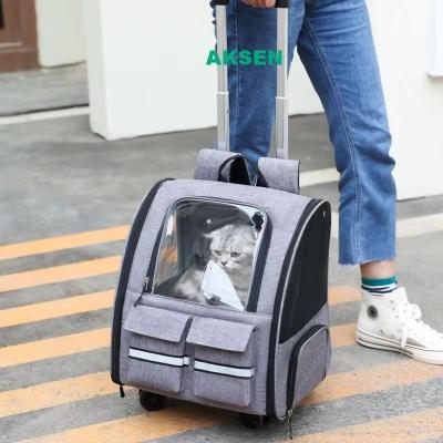 China POLYESTER Pet Carrier Airline Approved Space Capsule Travel Bag for Cats and Dogs Outdoor Adventures for sale
