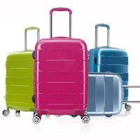 China Upgrade Your Travel Essentials with Blue Luggage featuring Tsa Lock Durable PC Material and 360 Degree Spinner Wheels for sale