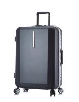 China Luxury PC Aluminum Frame Business Trip Waterproof Carry On Suitcase Luggage with 360 Degree Spinner Wheel Hard Case for sale