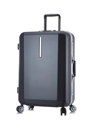 China Luxury PC Aluminum Frame Business Trip Waterproof Carry On Suitcase Luggage with 360 Degree Spinner Wheel Hard Case for sale